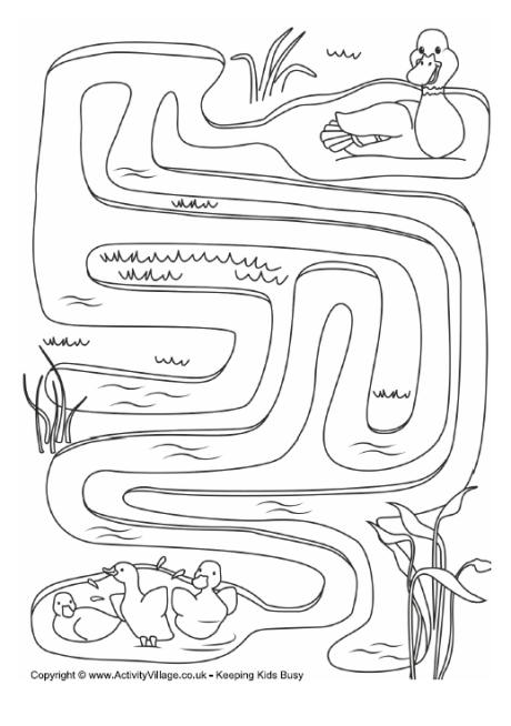 Farm Animal Mazes | Activity Village