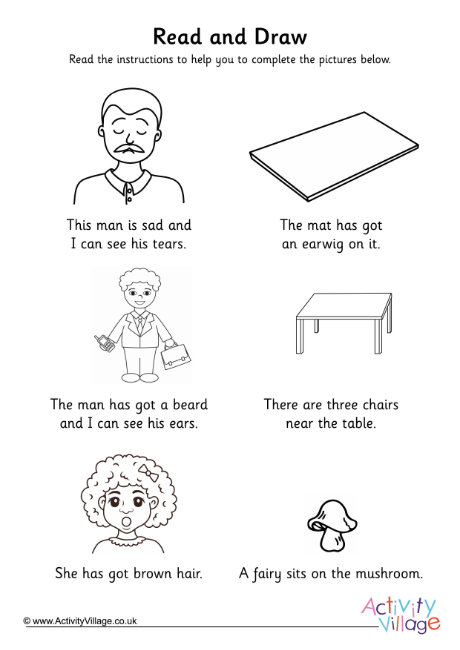 Ear and Air Trigraphs Read And Draw | Activity Village