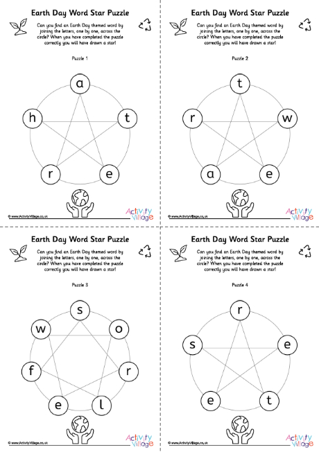 Earth Day Puzzles | Activity Village