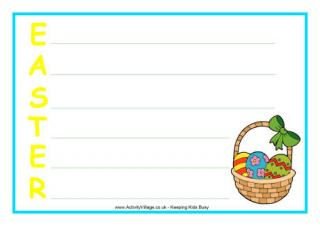 Easter Writing Skills | Activity Village