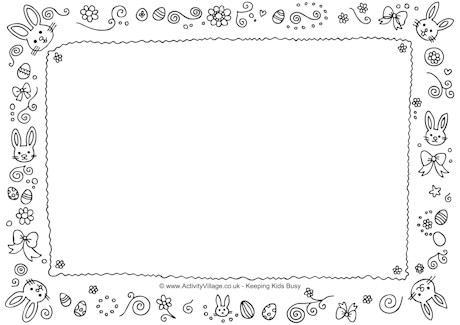 Easter Writing Frames | Activity Village