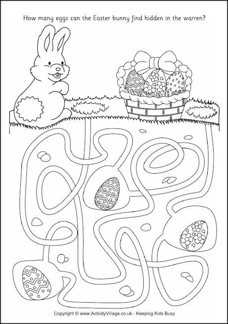Easter Mazes for Kids