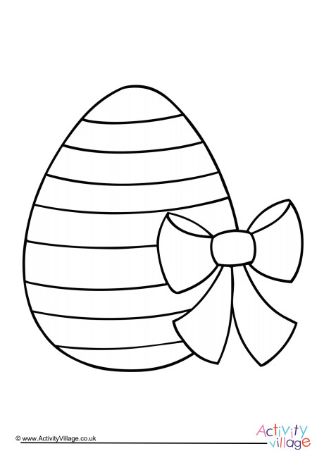 Easter Egg Colouring Page 1 | Activity Village