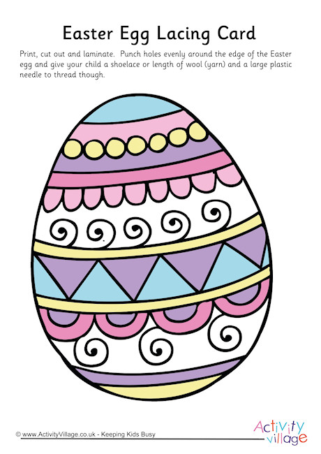 Printable Lacing Cards for Kids