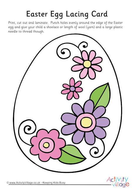 Printable Lacing Cards for Kids