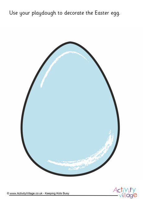 Easter Egg Playdough Mat | Activity Village