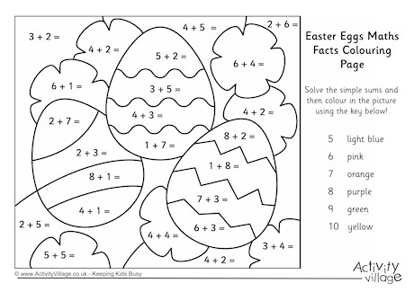 Maths Facts Colouring Pages | Activity Village