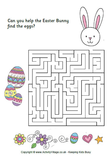 Easter Mazes for Kids