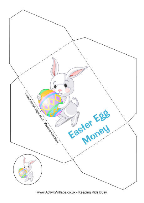 Easter Money Envelope - Bunny and Egg | Activity Village