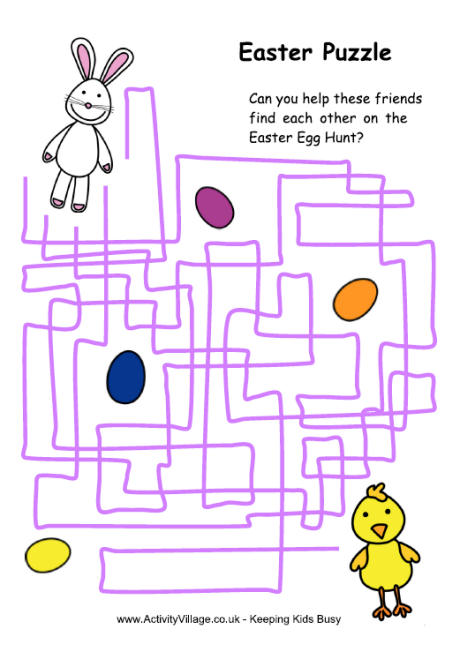 Easter Mazes for Kids