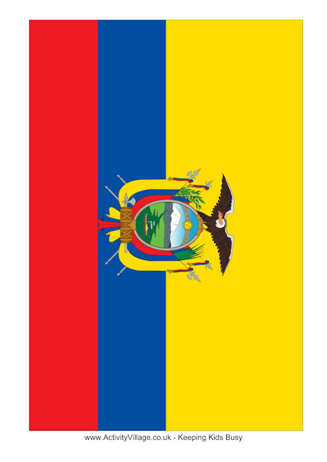 Ecuador Flag Printable | Activity Village