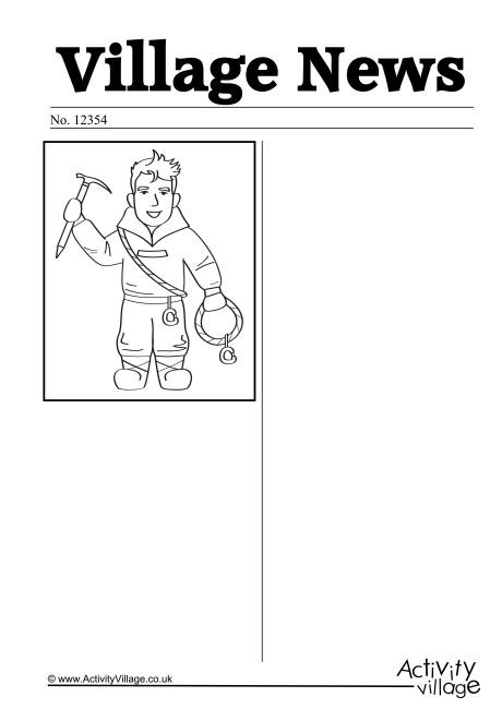 Famous People Newspaper Writing Prompts | Activity Village