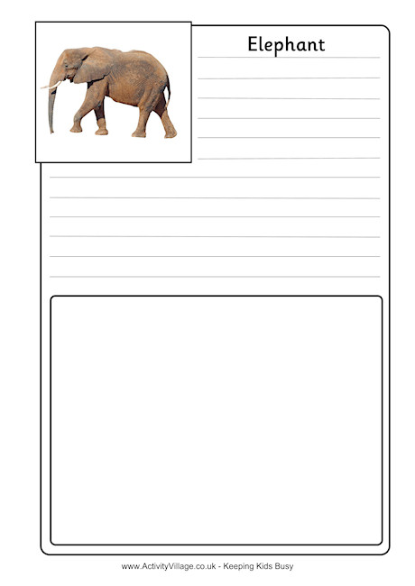Animal Notebooking Pages | Activity Village