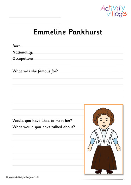 Emmeline Pankhurst for Kids