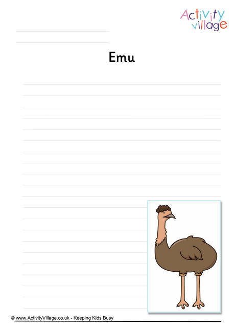 Emus | Activity Village