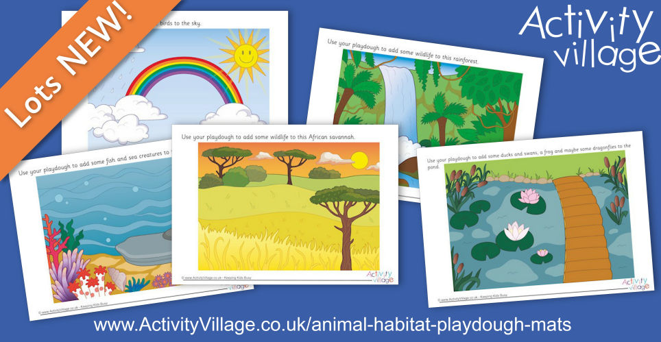 Encourage Imaginative Modelling with our New Animal Habitat Playdough ...