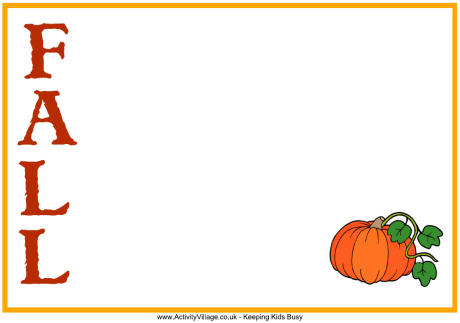 Autumn Acrostic Poem Printables | Activity Village