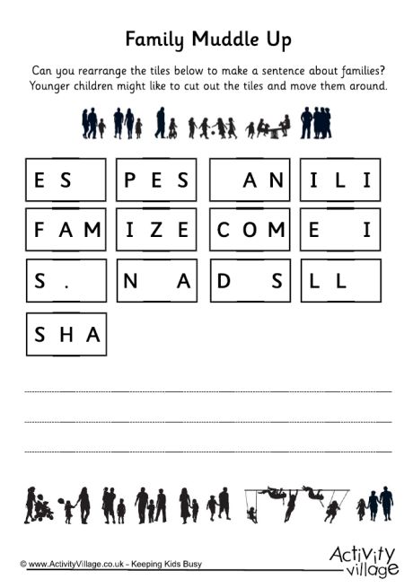 Family Muddle Up | Activity Village