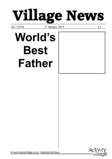 Newspaper Writing Prompts | Activity Village