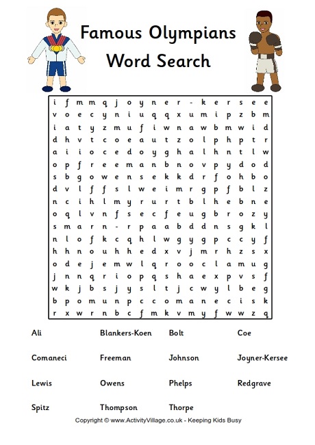Olympic Games Puzzles