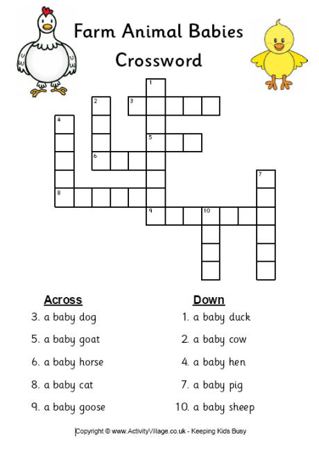 Crosswords | Activity Village