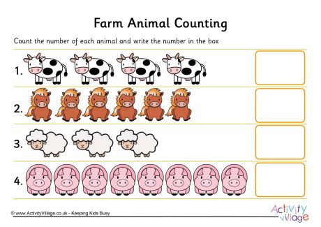 First Counting Worksheets | Activity Village