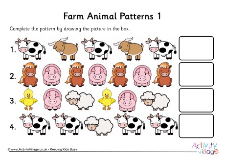 Pattern Worksheets | Activity Village