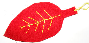 Felt Leaves Craft For Kids