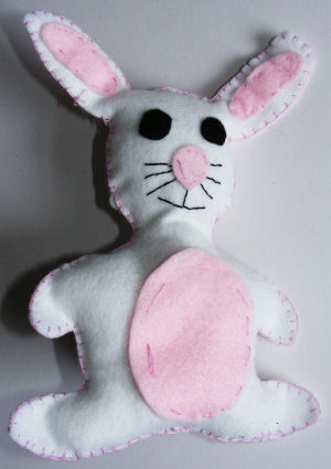 Felt Rabbit Craft For Kids