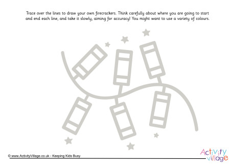 Firecrackers Pencil Control | Activity Village