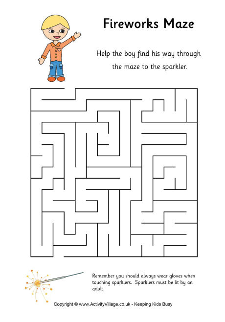 Bonfire Night Mazes | Activity Village