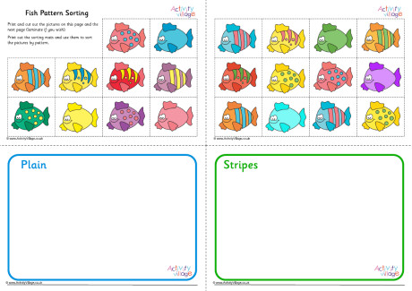 Sorting Activities - Printables for Kids