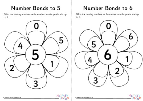 Flower Number Bond Worksheets 1 | Activity Village