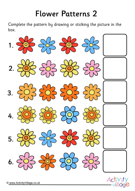 Flower Maths Worksheets | Activity Village