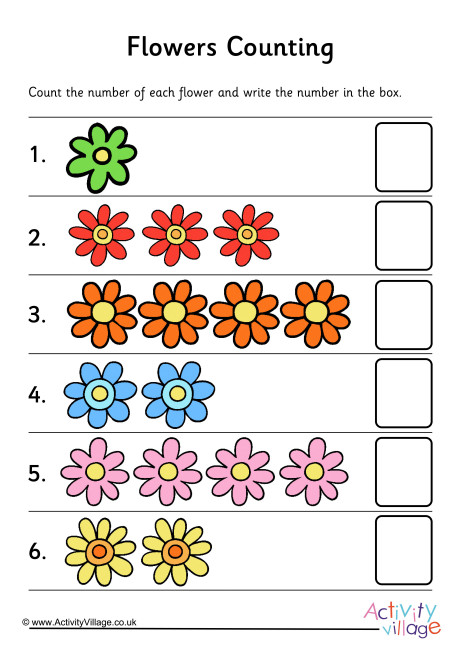 First Counting Worksheets | Activity Village