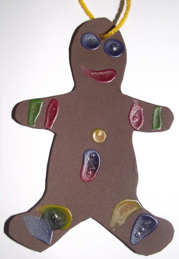 Foam Gingerbread Man Craft For Kids