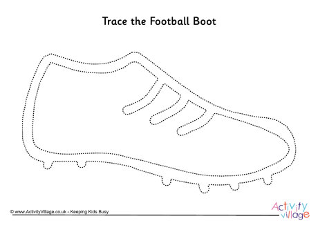 Football Tracing Pages | Activity Village
