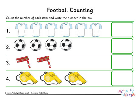 Football Maths Worksheets | Activity Village