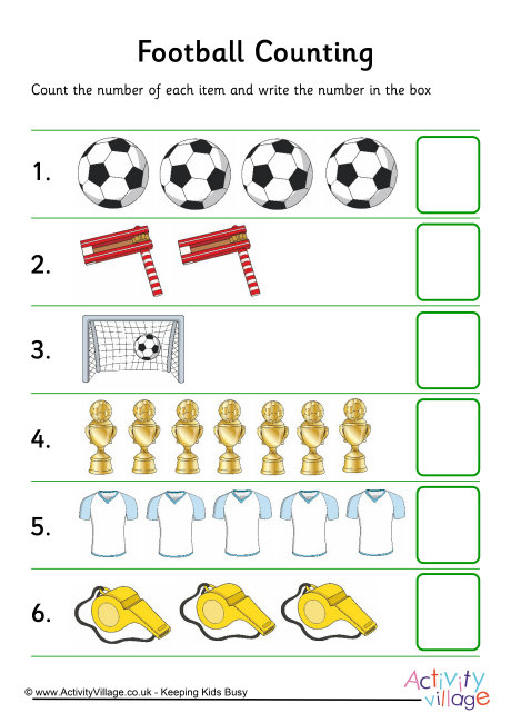 First Counting Worksheets | Activity Village