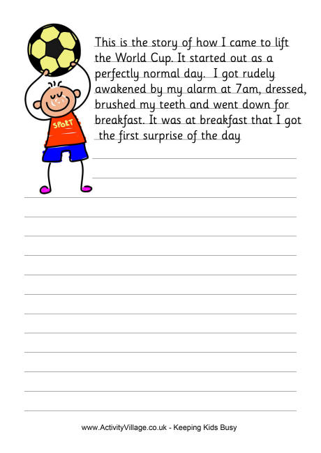 Story Starters - Printables for Kids