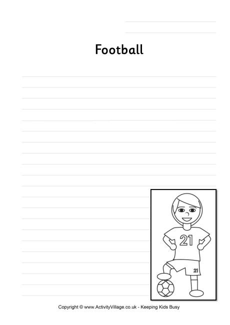 Football Printables | Activity Village