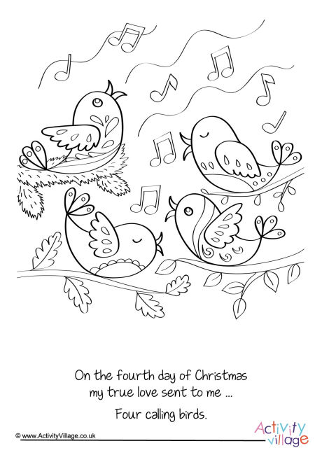 Christmas Carols Colouring Pages | Activity Village