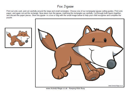 Fox Printables | Activity Village