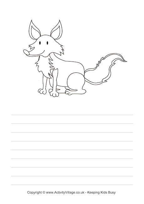 Fox Story Paper | Activity Village