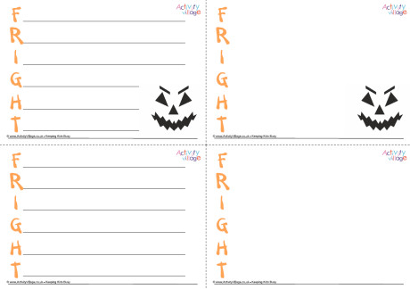 Halloween Acrostic Poem Printables | Creative Writing Frames for Kids ...