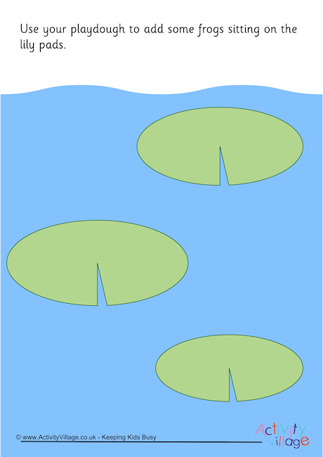 Frogs Playdough Mat | Activity Village