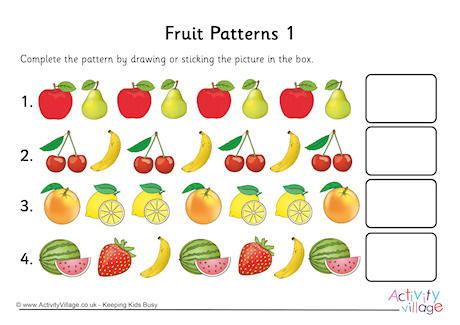 Pattern Worksheets | Activity Village