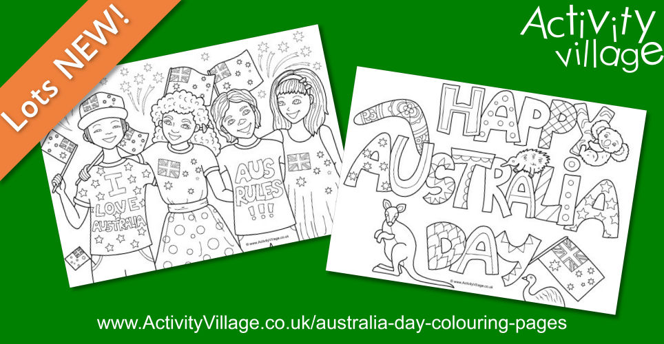 Fun New Colouring Pages for Australia Day | Activity Village