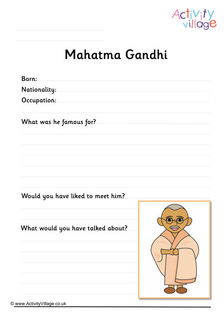 Mahatma Gandhi | Activity Village