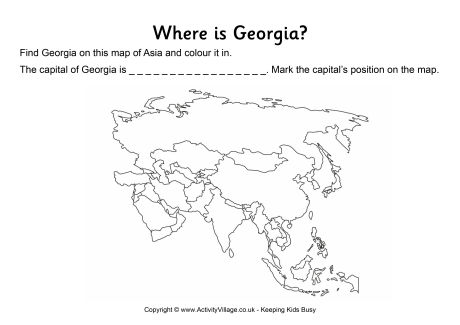 Country Map Worksheets | Activity Village